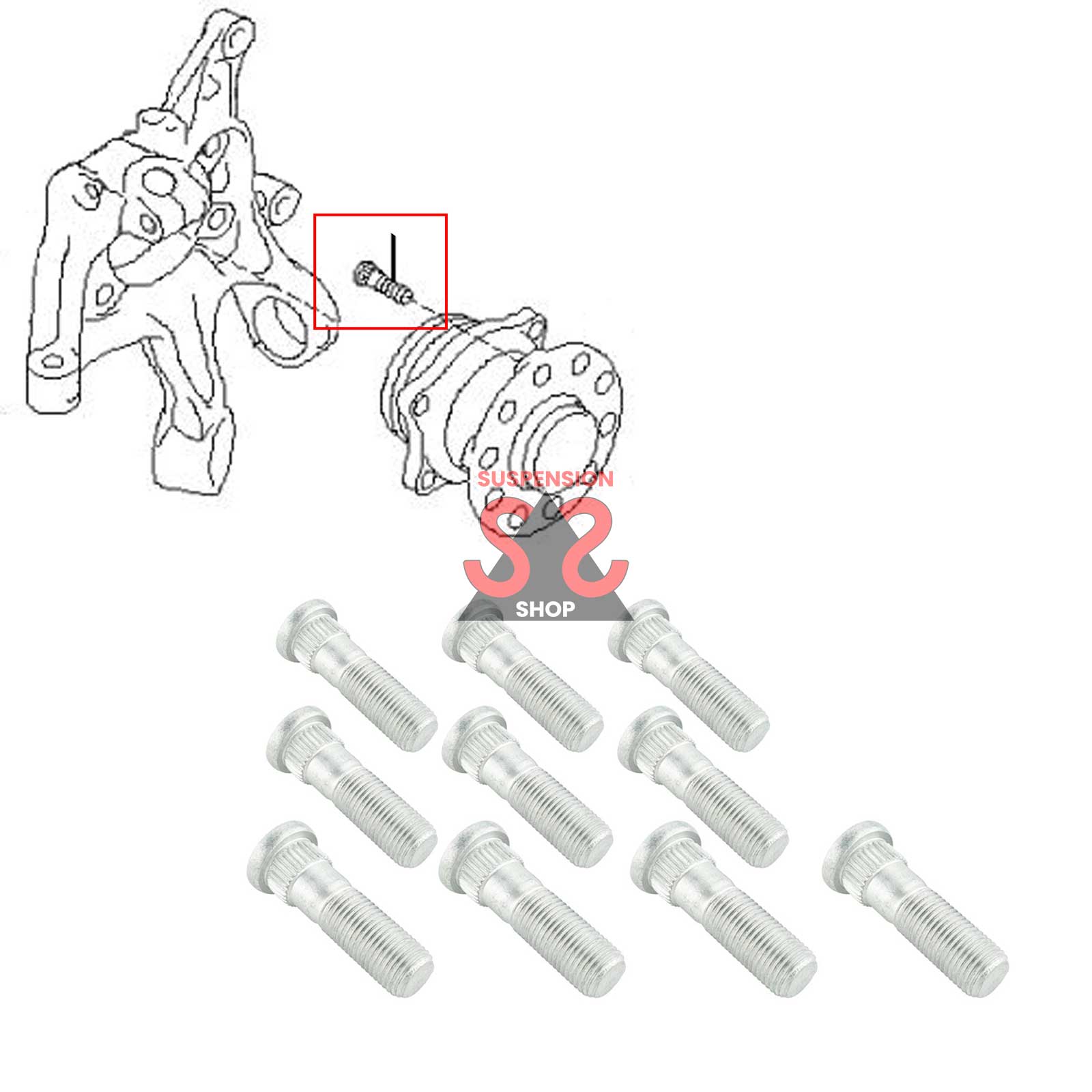 Wheel Stud Suit SUBARU Forester 2.0 S Turbo AWD (SF5) FORESTER (SF_) | eBay