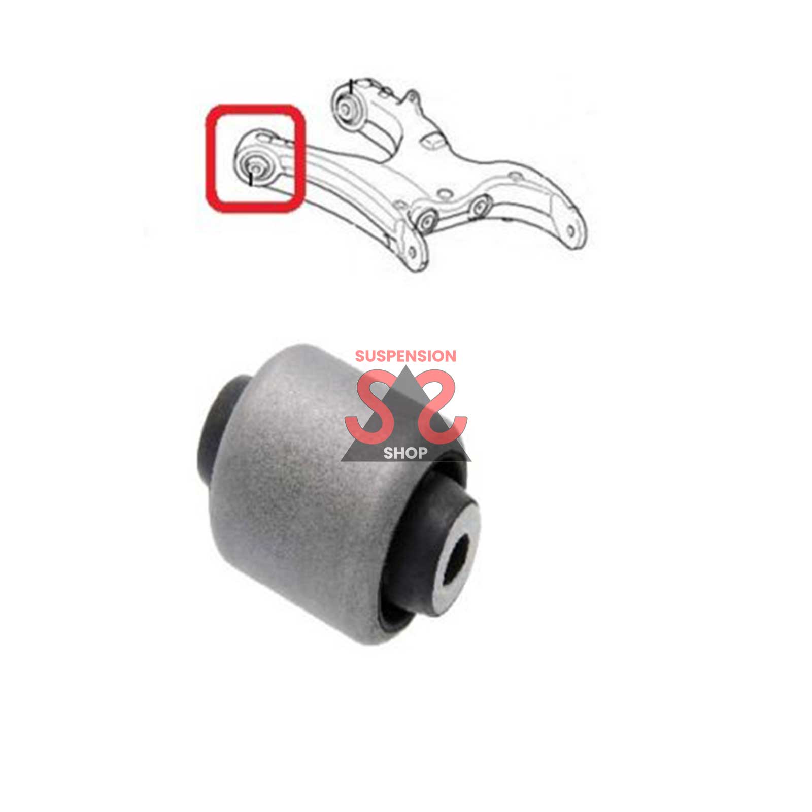 Rear Axle Lower Mounting, Control/Trailing Arm Suit BMW X5 3.0 sd X5 (E70) | eBay