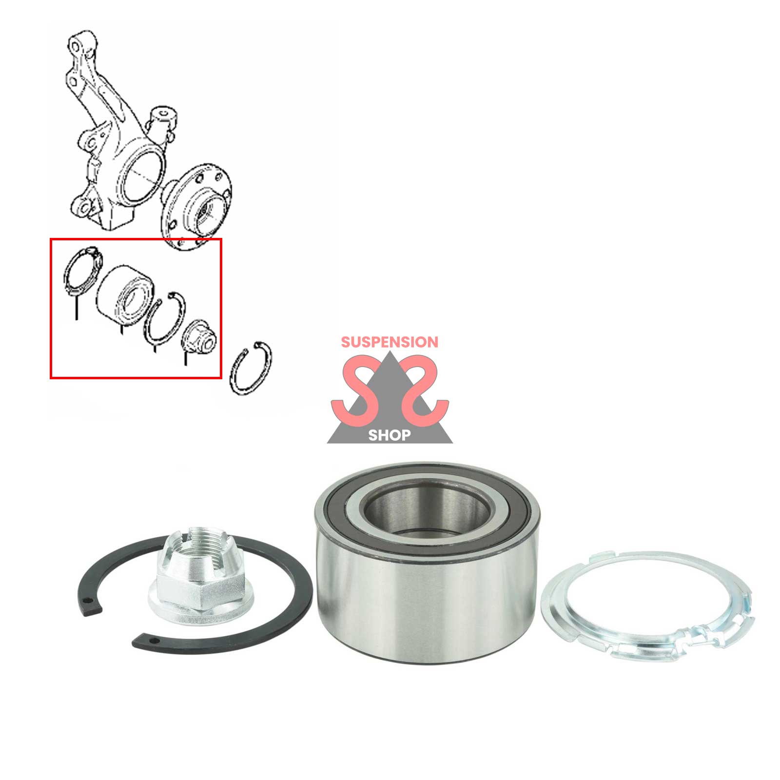 Front Axle Wheel Bearing Kit Suit RENAULT Megane Ii Estate (Km0/1_) 2.0 MEGANE | eBay