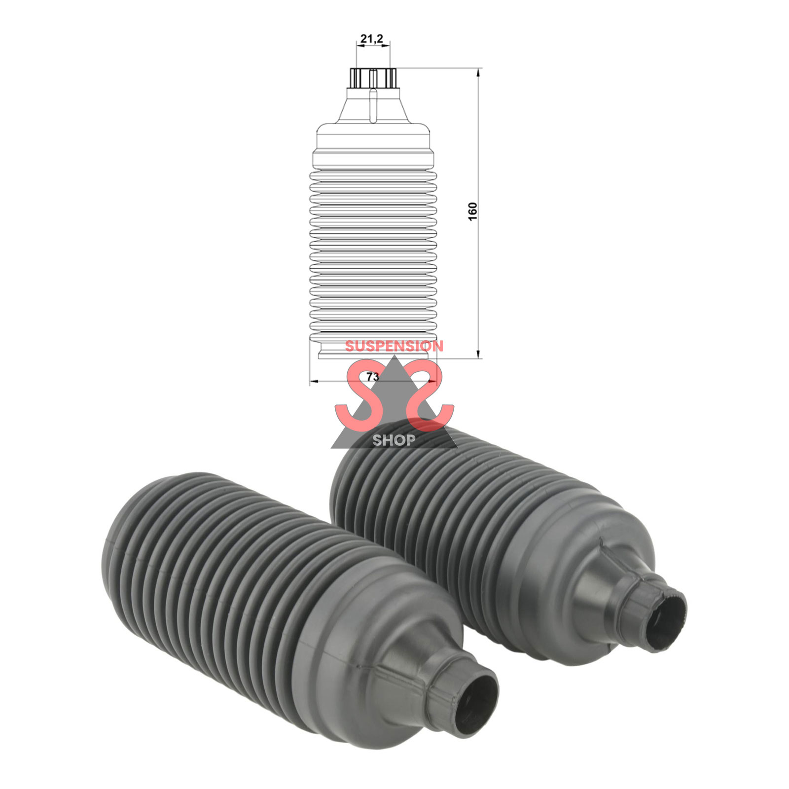 Rear Axle Dust Cover Kit, Shock Absorber Suit SUBARU Impreza 2.0 WRX ...