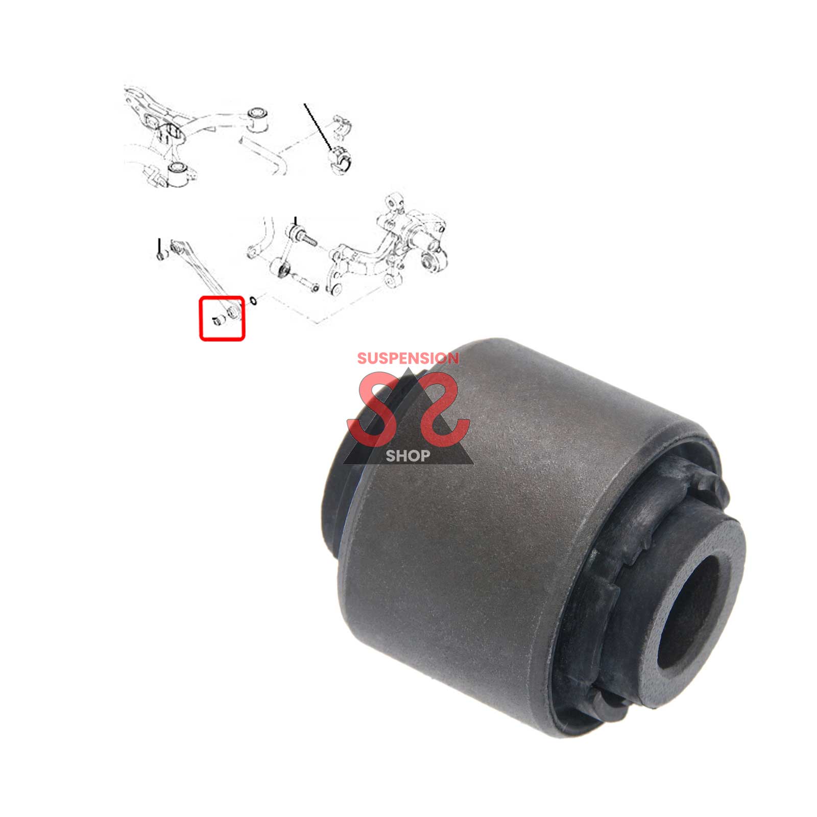 Rear Axle Mounting, Control/Trailing Arm Suit VW Tiguan 1.4 TSI TIGUAN (5N_) | eBay